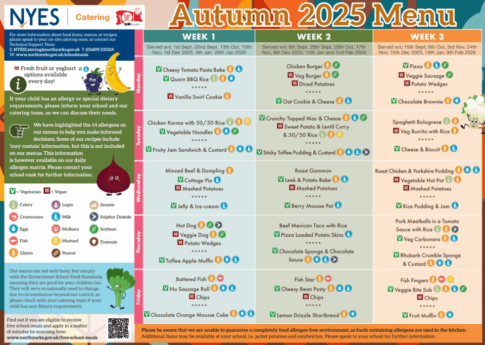 Spring Menu 2026 > Airy Hill Primary School